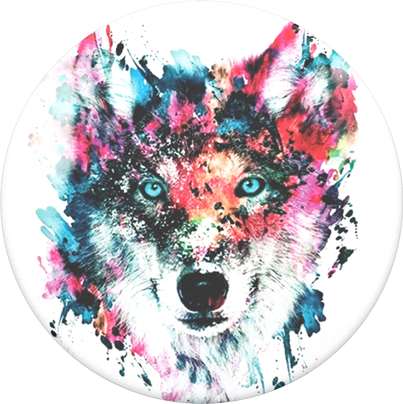 Wolf, Popsockets - Wolf Popsocket Clipart - Large Size Png Image - PikPng