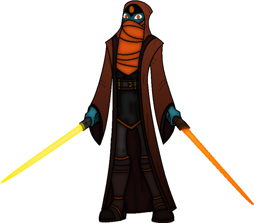 “dou-hong's Character Sandstone As A Jedi Knight - Cartoon Clipart ...