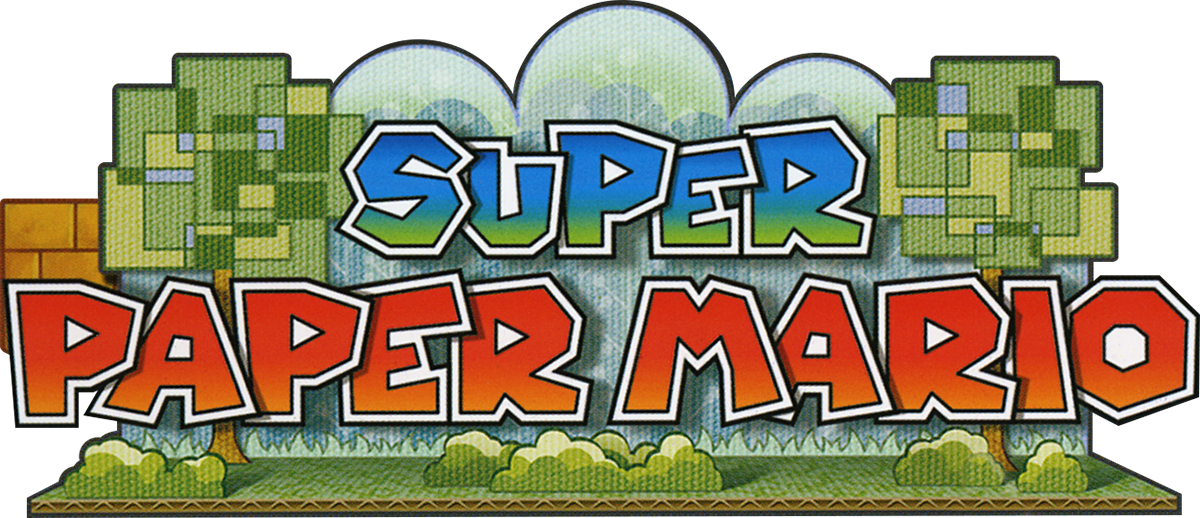 Super Paper Mario - Super Paper Mario Title Clipart - Large Size Png ...