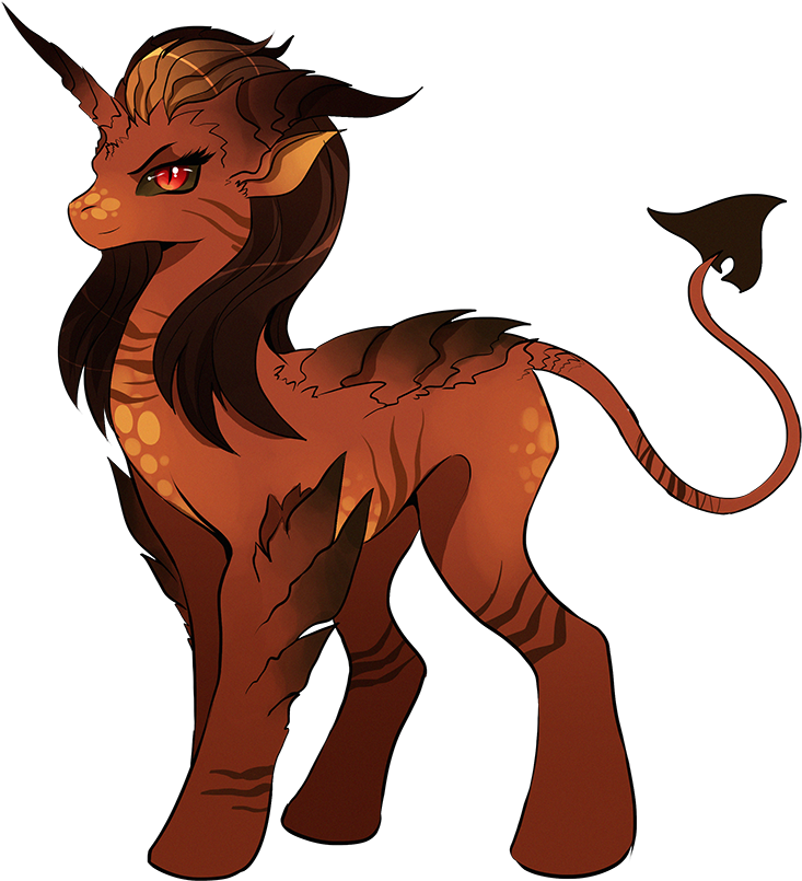 Lung's Pony - Demon Mlp Oc Clipart - Large Size Png Image - PikPng