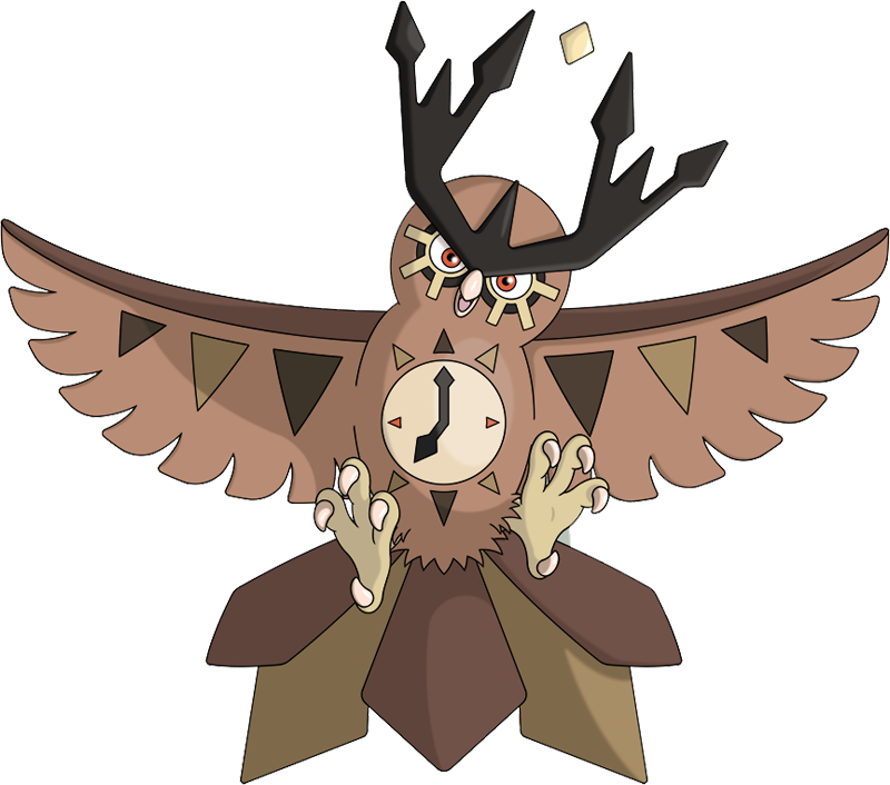 Pokemon 8163 Mega Noctowl Clock Pokedex - All Stages Of Hoot Hoot ...