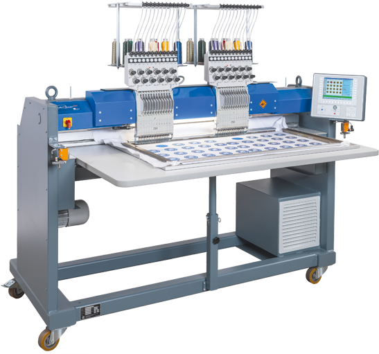 Two Head - 2 Head Embroidery Machine Clipart - Large Size Png Image ...