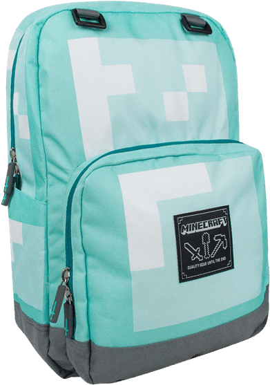 Apparel - Minecraft Diamond Backpack Clipart - Large Size Png Image ...