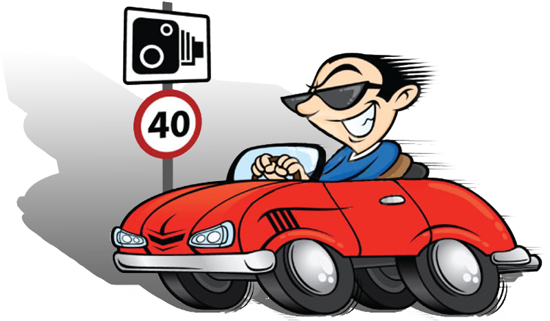 Speeding Vector - Cartoon Clipart - Large Size Png Image - PikPng