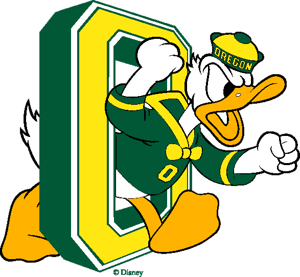 University Of Oregon - Oregon Ducks Logo Clipart - Large Size Png Image ...