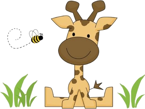 Baby Giraffe Clipart - Transparent Baby Giraffe Cartoon - Png Download ...
