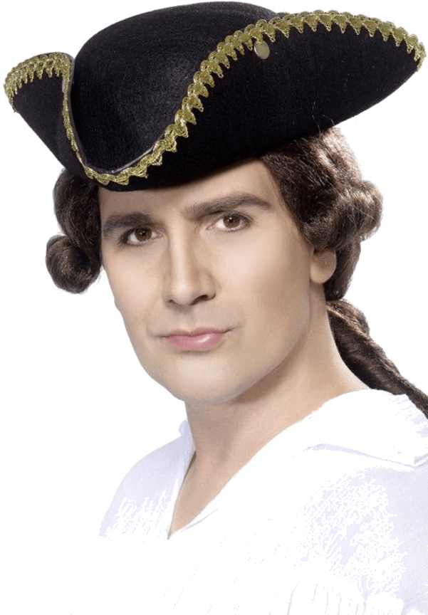 Tricorn Hat - Highwayman Hat Clipart - Large Size Png Image - PikPng