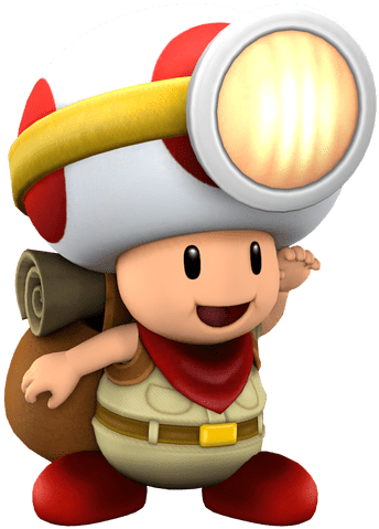 Toad Transparent Mario - Captain Toad Smash Screen Clipart - Large Size ...