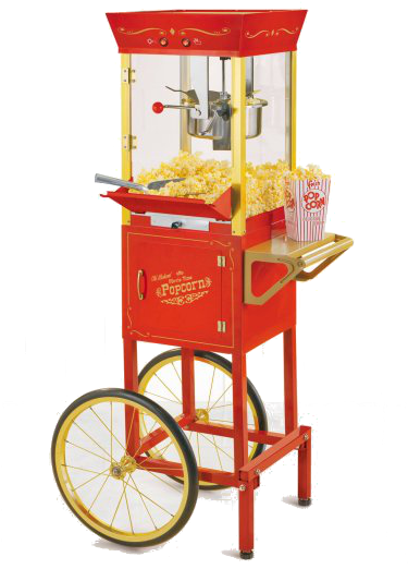 Vintage Popcorn Machine Clipart - Large Size Png Image - PikPng