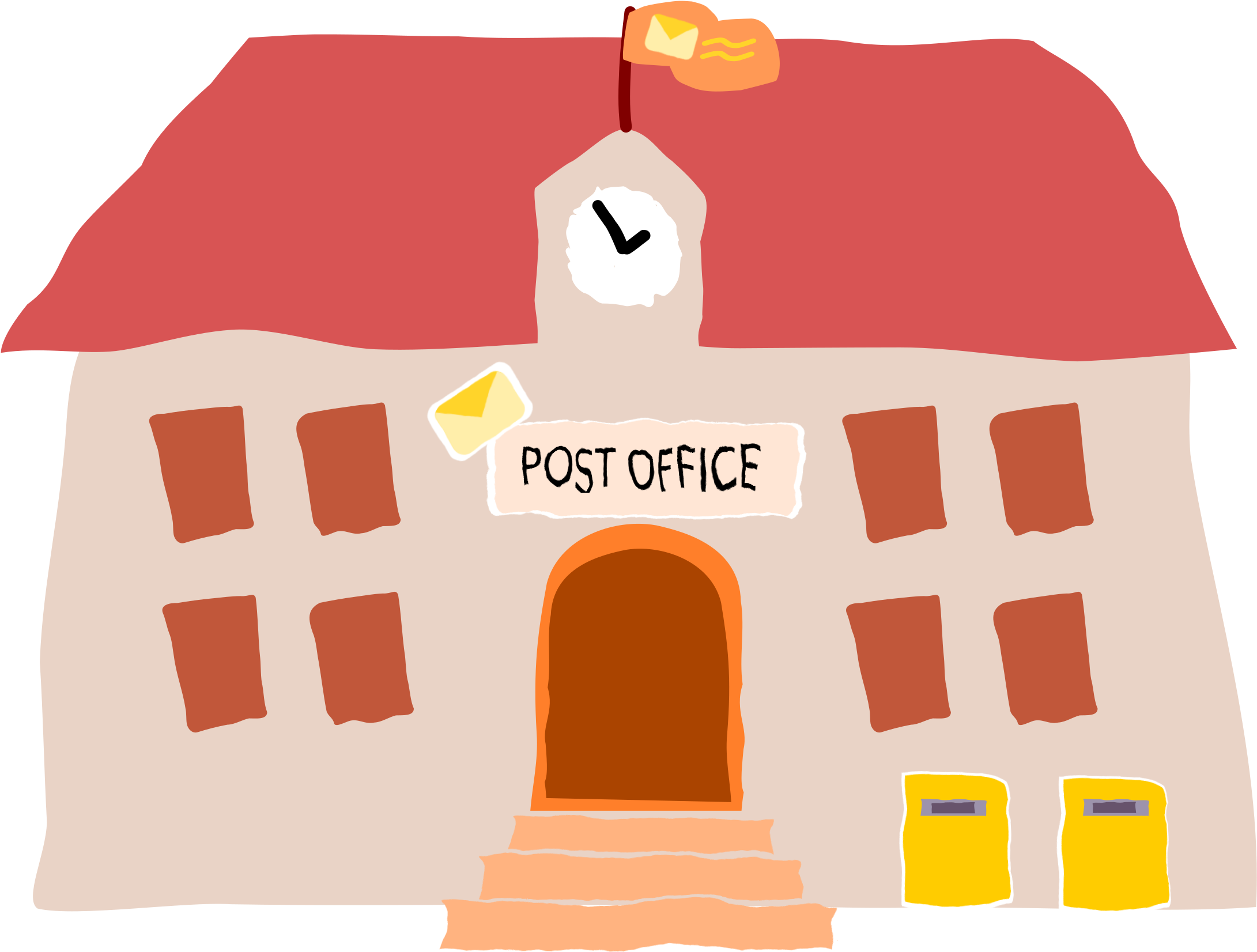 This Free Icons Png Design Of Crooked Post Office 1 - Post Office Clip ...