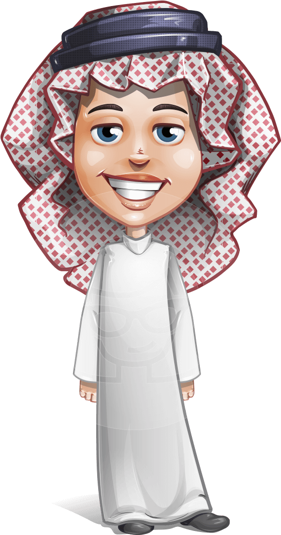 Ayman The Lucky One - Arabic Boy Cartoon Png Clipart - Large Size Png ...