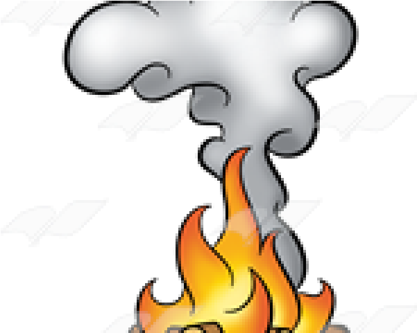 Original - Cartoon Fire And Smoke Clipart - Large Size Png Image - PikPng