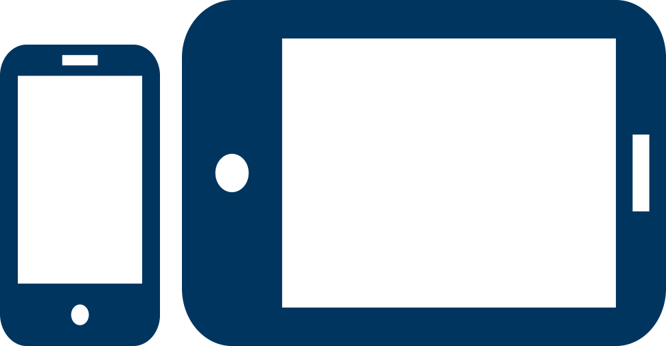 Dark Blue Phone Icon