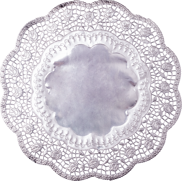 Doilies Rose Silver, Ø 36cm - Circle Clipart - Large Size Png Image ...