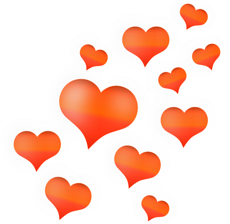 Hearts, Many Hearts, Love - Many Love Clipart - Large Size Png Image ...