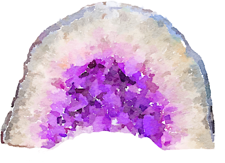 Free Geode Quartz Png Watercolor By Anjelakbm - Geode Png Clipart ...