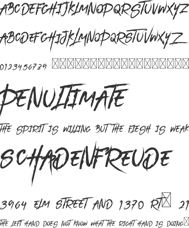 Darkheart Font Preview - Handwriting Clipart - Large Size Png Image ...