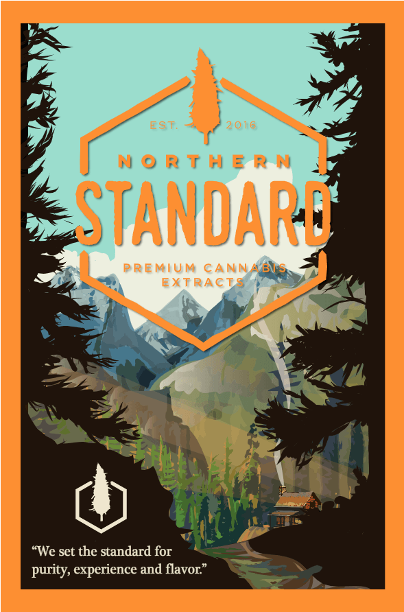 Vintage Illustrated Northern Standard Frontier Postcard - Flyer Clipart ...