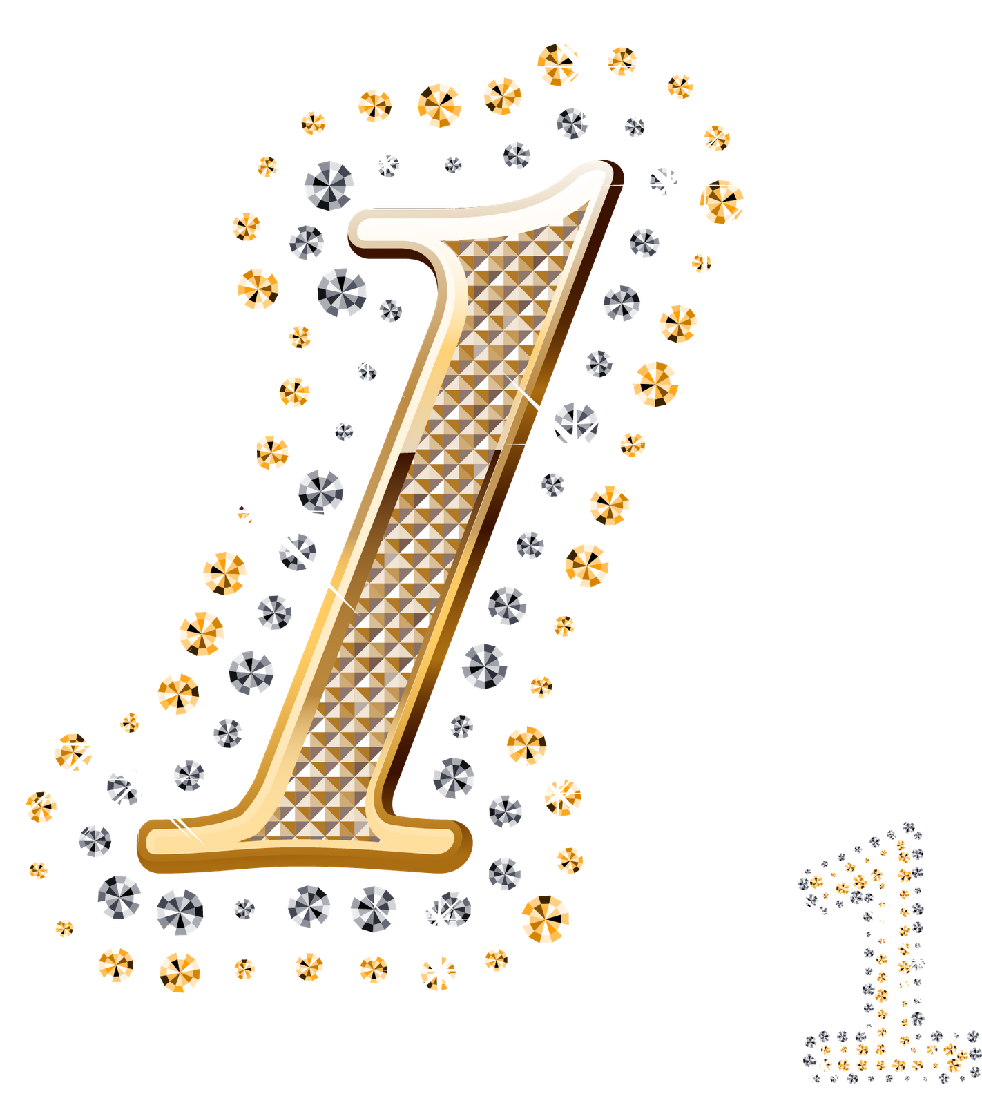 Alfabeto Dorado Png - Numero Uno Gif Png Clipart - Large Size Png Image ...