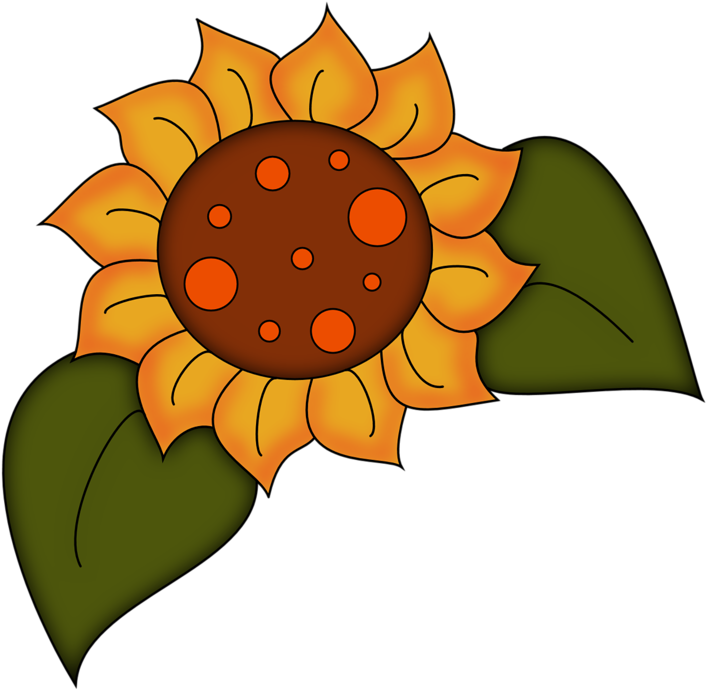Faℓℓ ‿ ⁀ - Sunflower Clipart - Large Size Png Image - PikPng