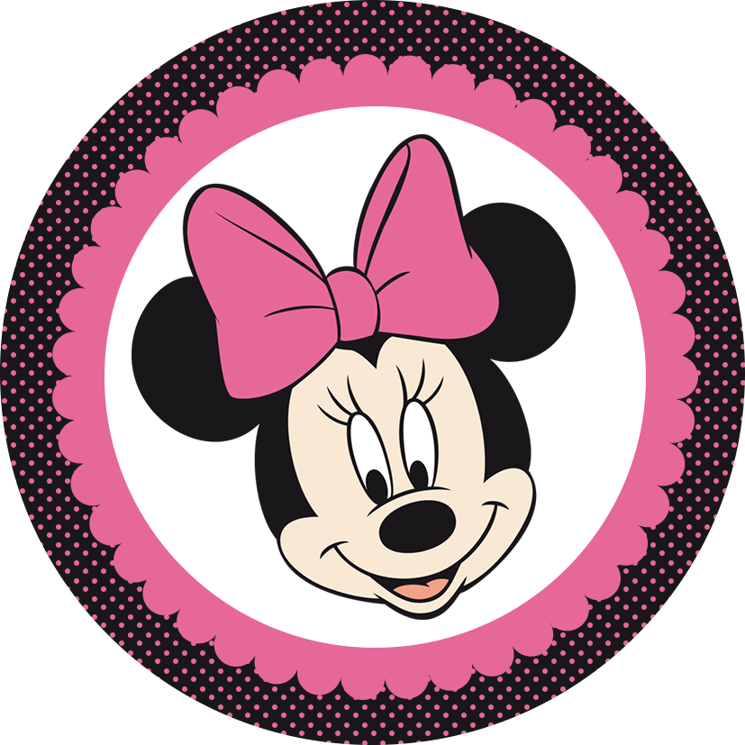 Thumb Image - Minnie Mouse Face Circle Clipart - Large Size Png Image ...