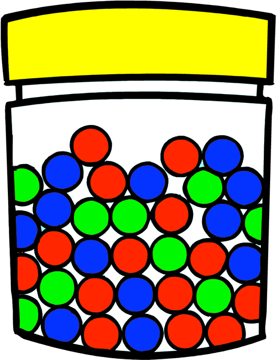 Probability And Statistics In Color - Marble Jar Clip Art - Png ...