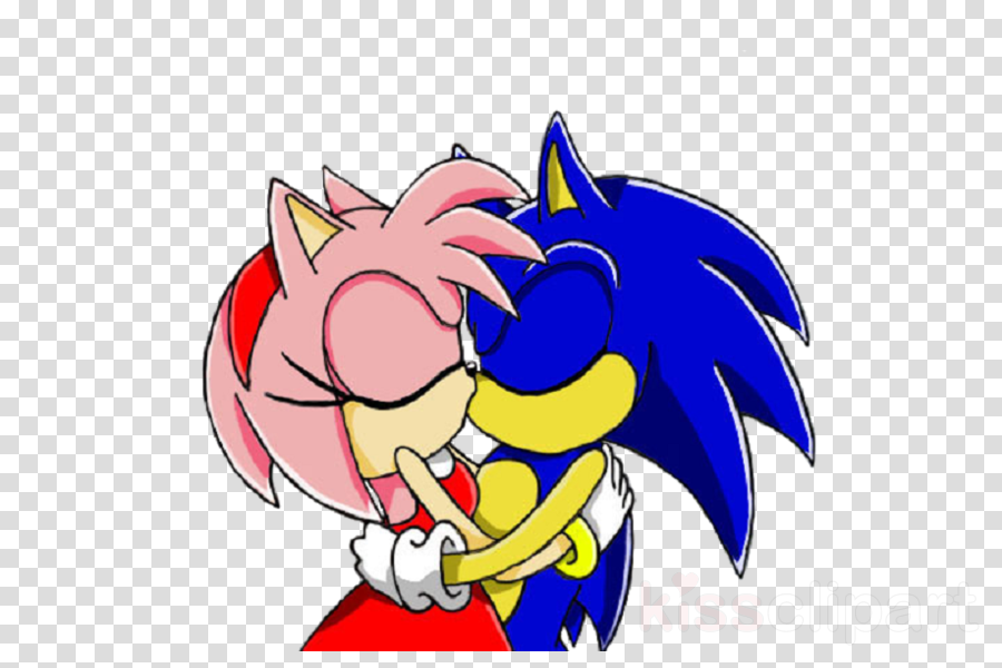 Download Sonic The Hedgehog And Amy Kiss Clipart Amy - Amy Rose Kiss ...