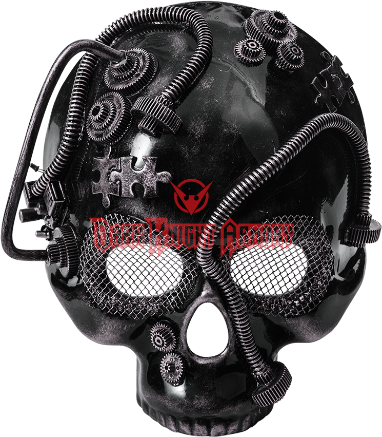 Skull Mask Png - Black And Gray Mens Masquerade Mask Clipart - Large ...