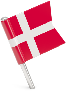 Denmark Flag Pin Png Clipart - Large Size Png Image - PikPng