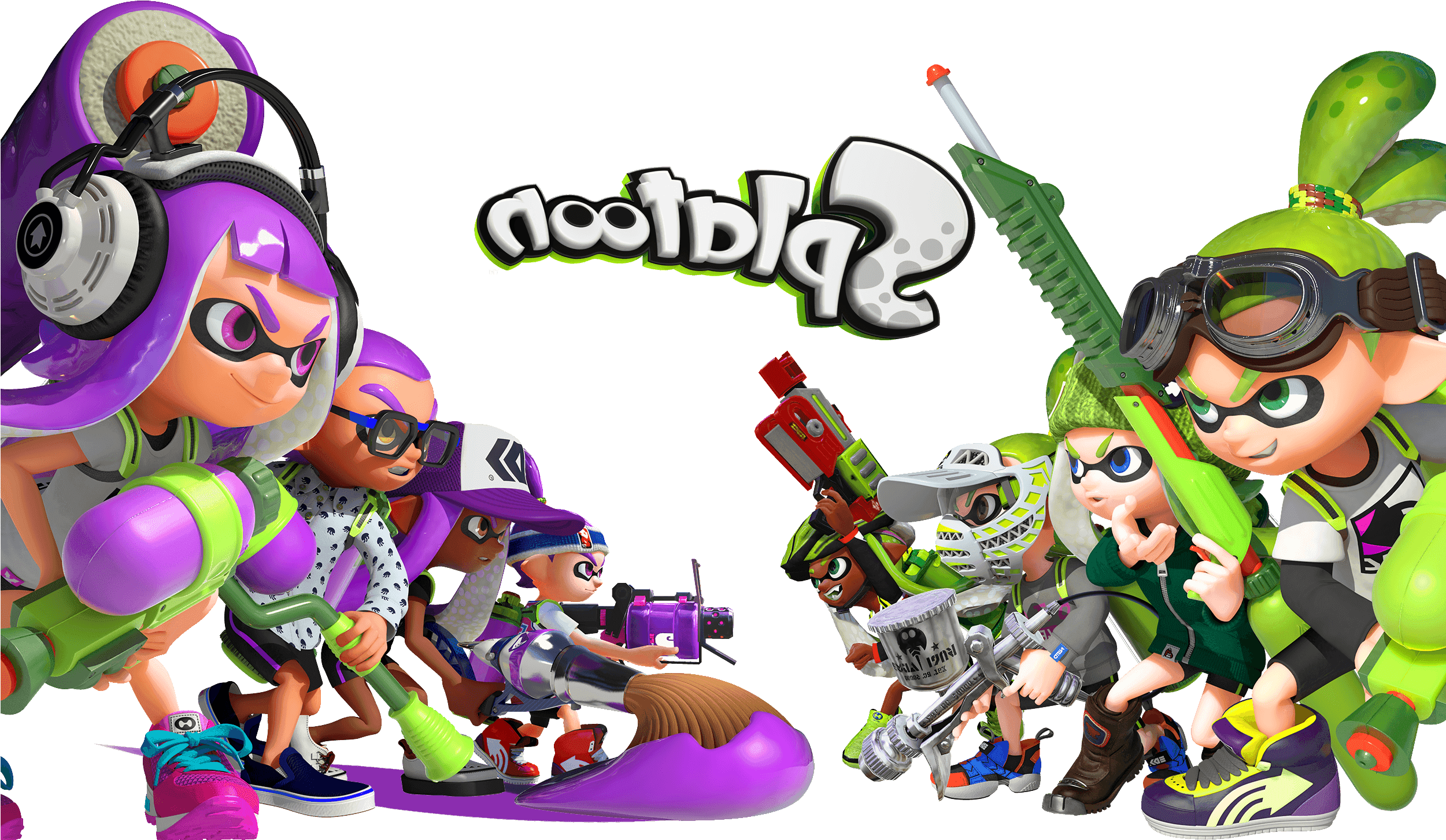 Images Game Splatoon Hd - Cartoon Clipart - Large Size Png Image - PikPng