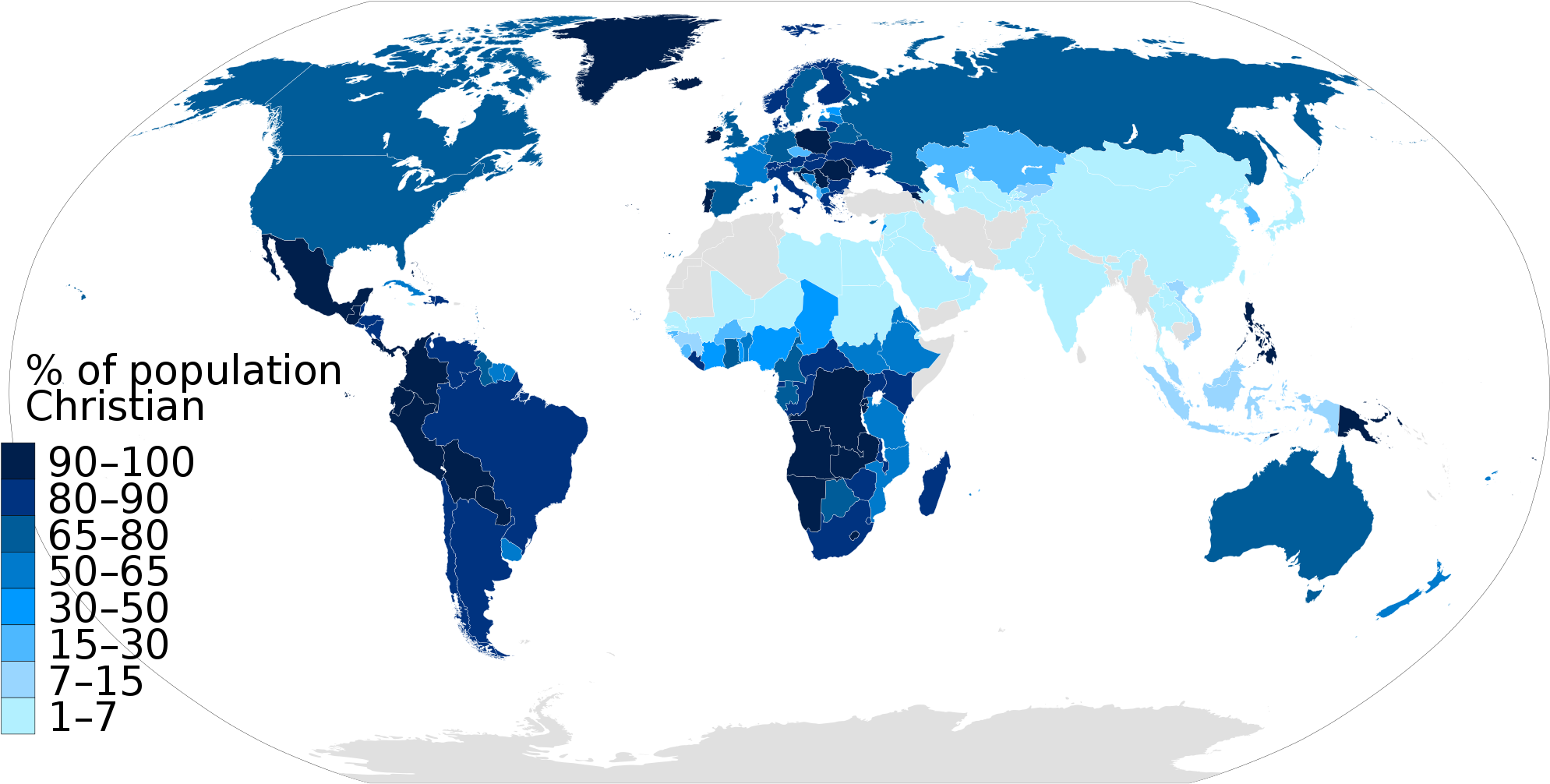 Christianity By Country - Choropleth Map Death Rate Clipart - Large ...