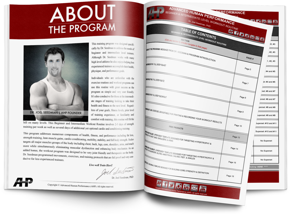 Beginner Blitz - Inside - Complete Human Performance Template Clipart ...