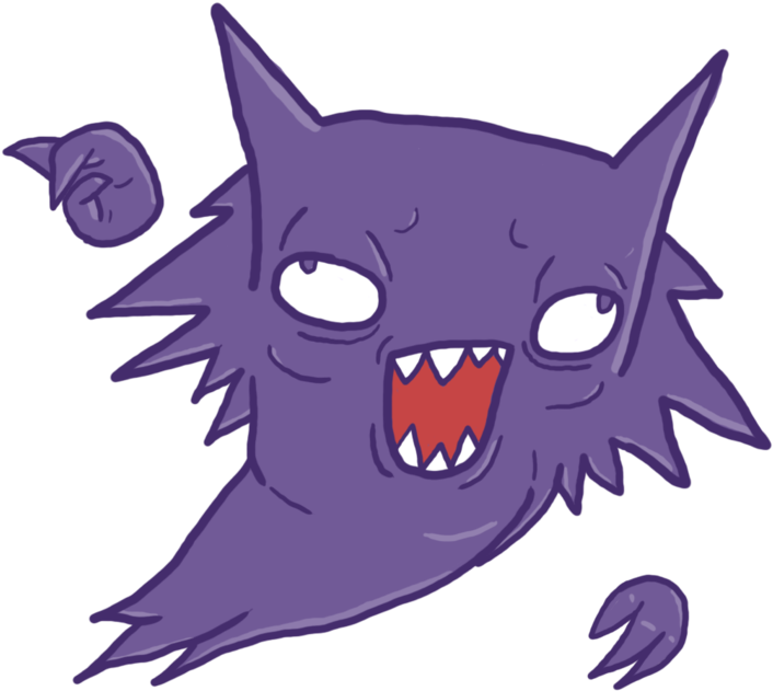 Pokemon Clipart Purple - Haunter Transparent Background - Png Download ...