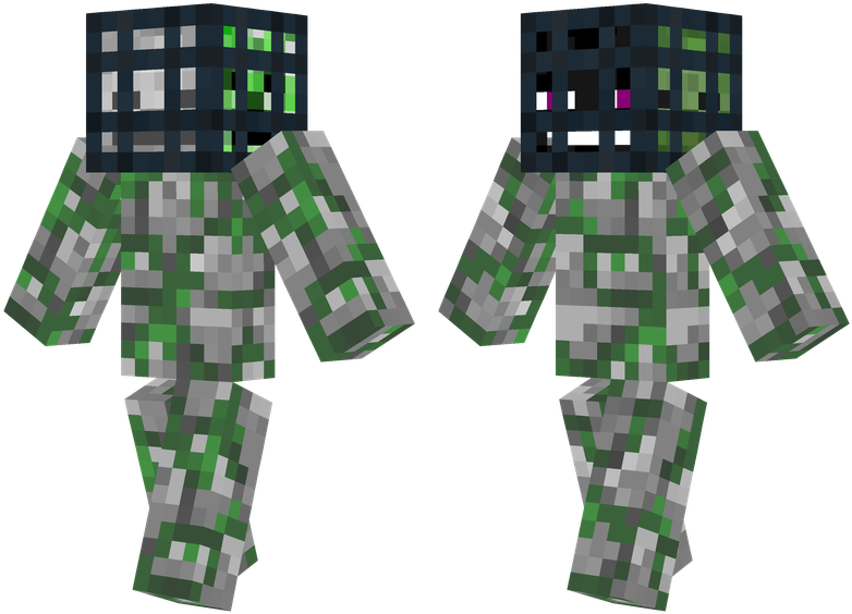 Mob Spawner - Minecraft Skin Mobs Clipart - Large Size Png Image - PikPng