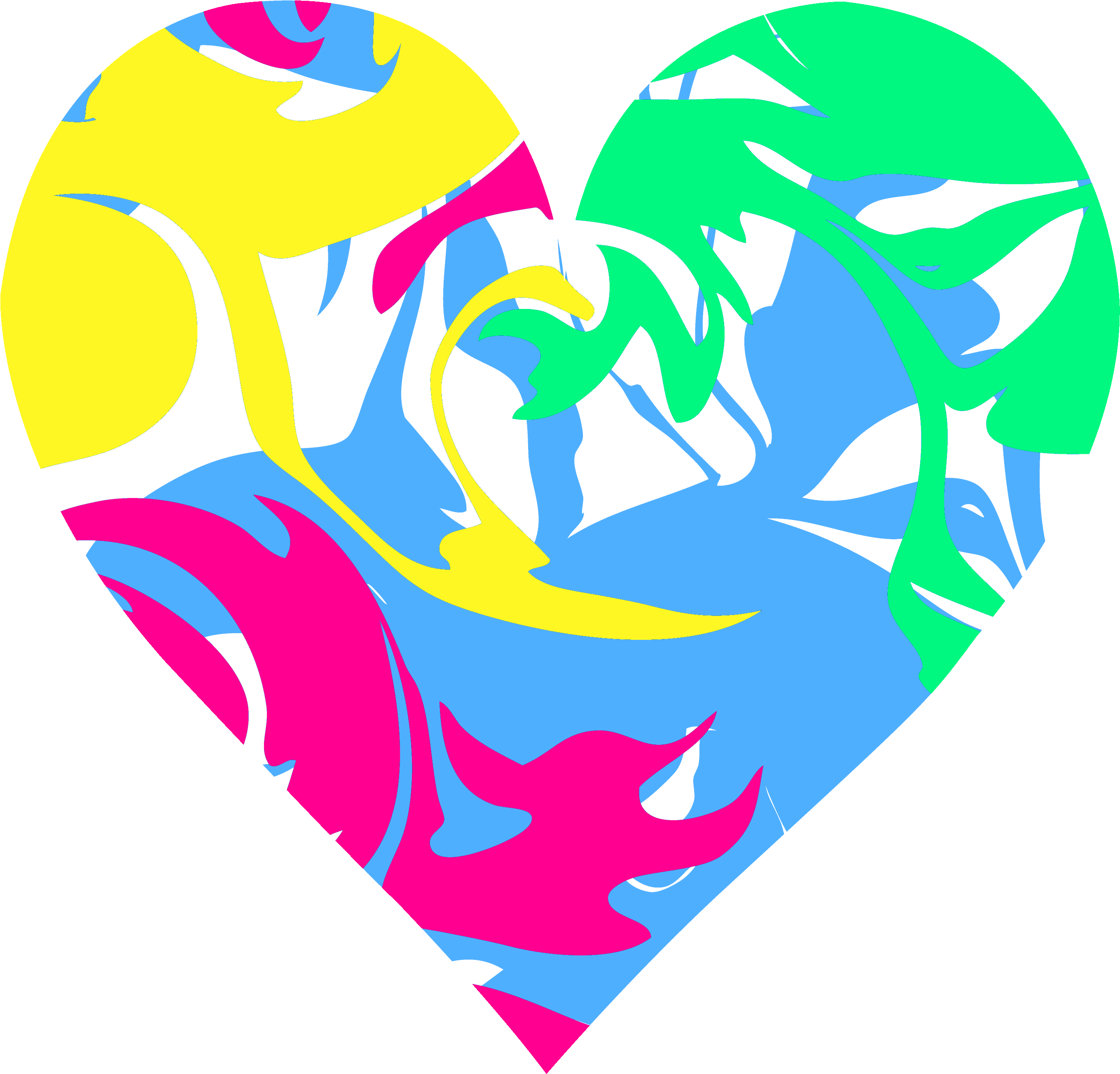Swirl Heart - Colorful Heart Clip Art - Png Download - Large Size Png ...