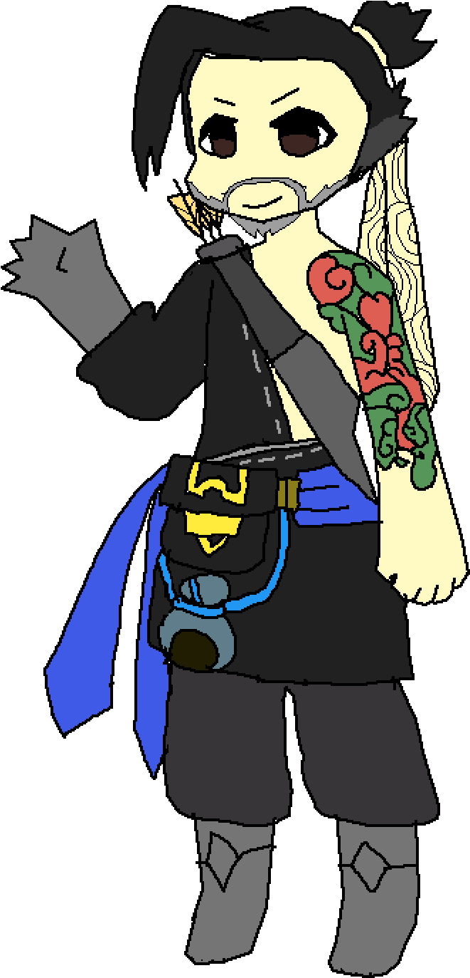 Hanzo Finished - Cartoon Clipart - Large Size Png Image - PikPng