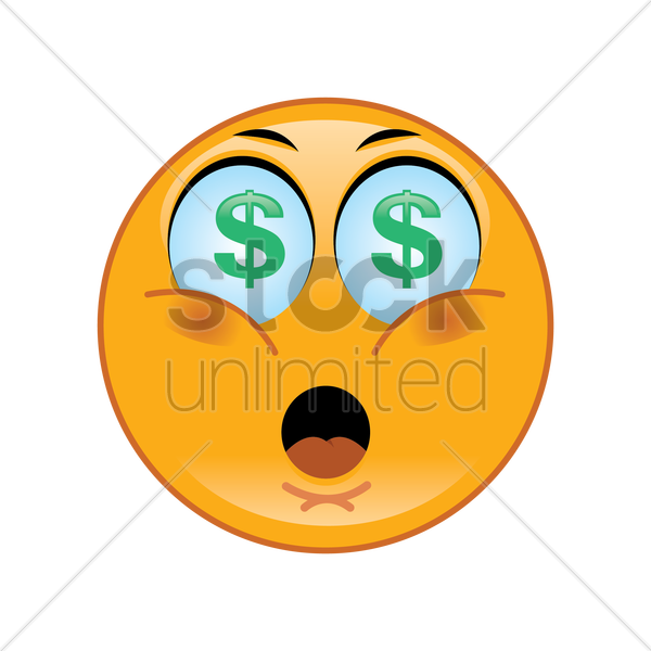 Face With Dollar Sign Eyes Clipart - Large Size Png Image - PikPng