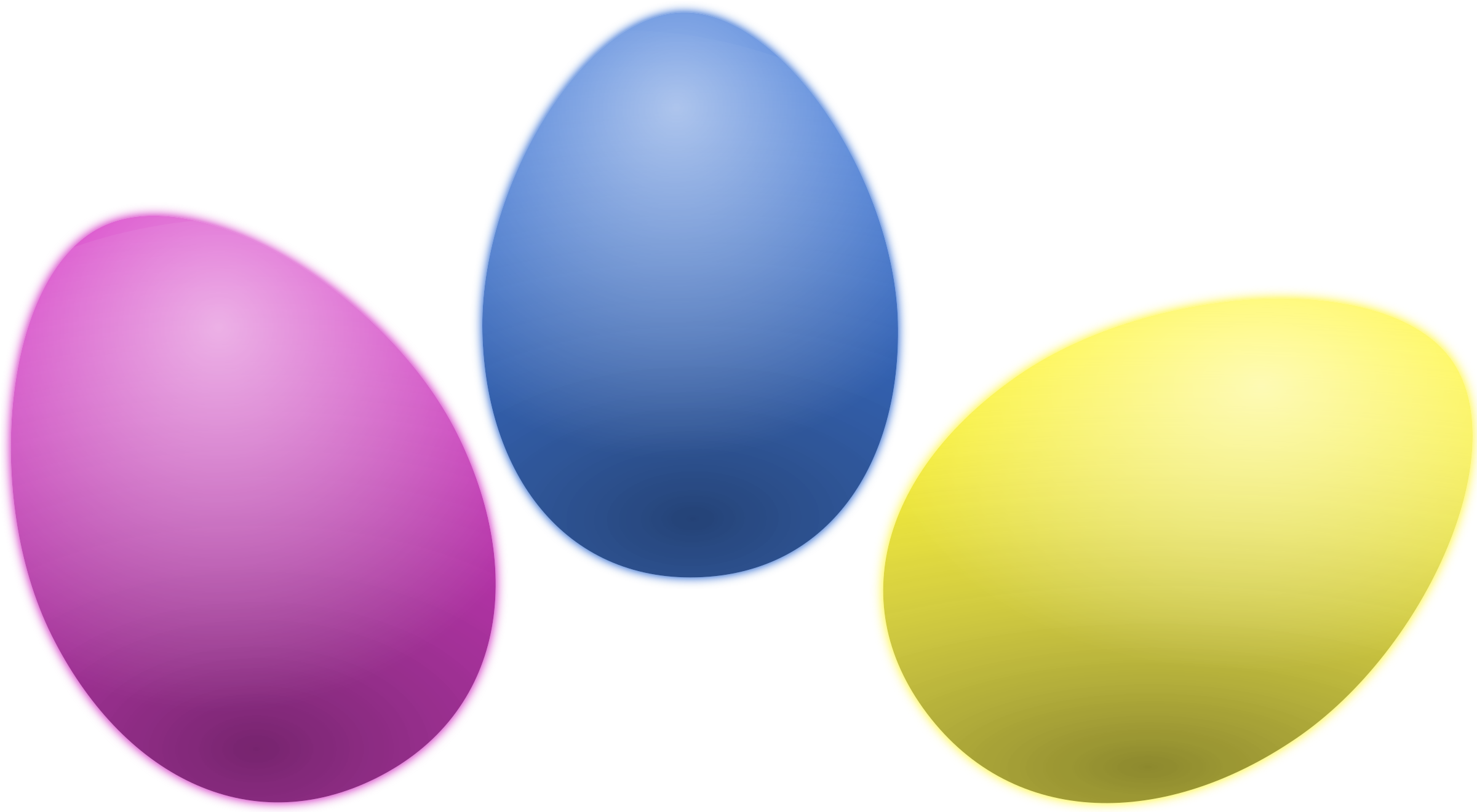 Big Image - Transparent Background Transparent Easter Eggs Clipart ...