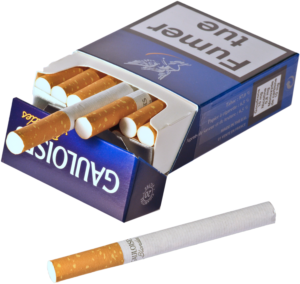 Cigarette, Package, Tobacco, Smoke, Gallic - Sin Tax Transparent ...