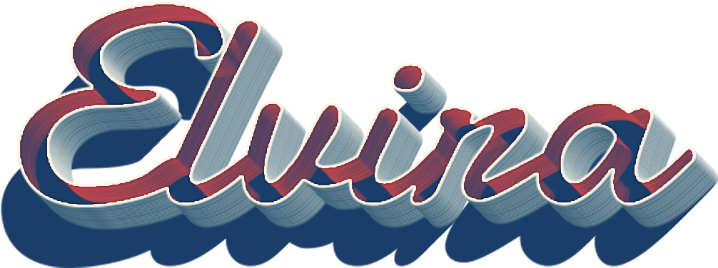 Elvira 3d Letter Png Name - Graphic Design Clipart - Large Size Png ...