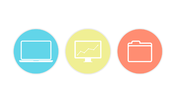 Download Laptop Monitor Folder Icons Vector - Circle Clipart Png ...