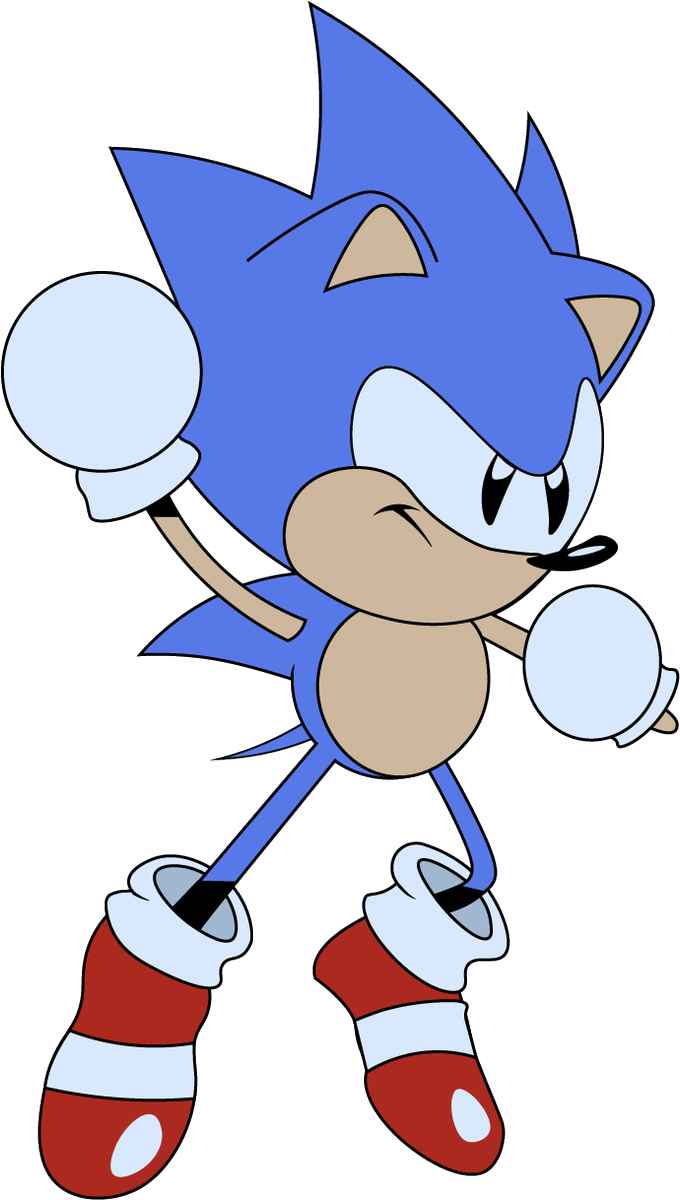 Ish @saguinee - Sonic Cd Toei Sonic Clipart - Large Size Png Image - PikPng