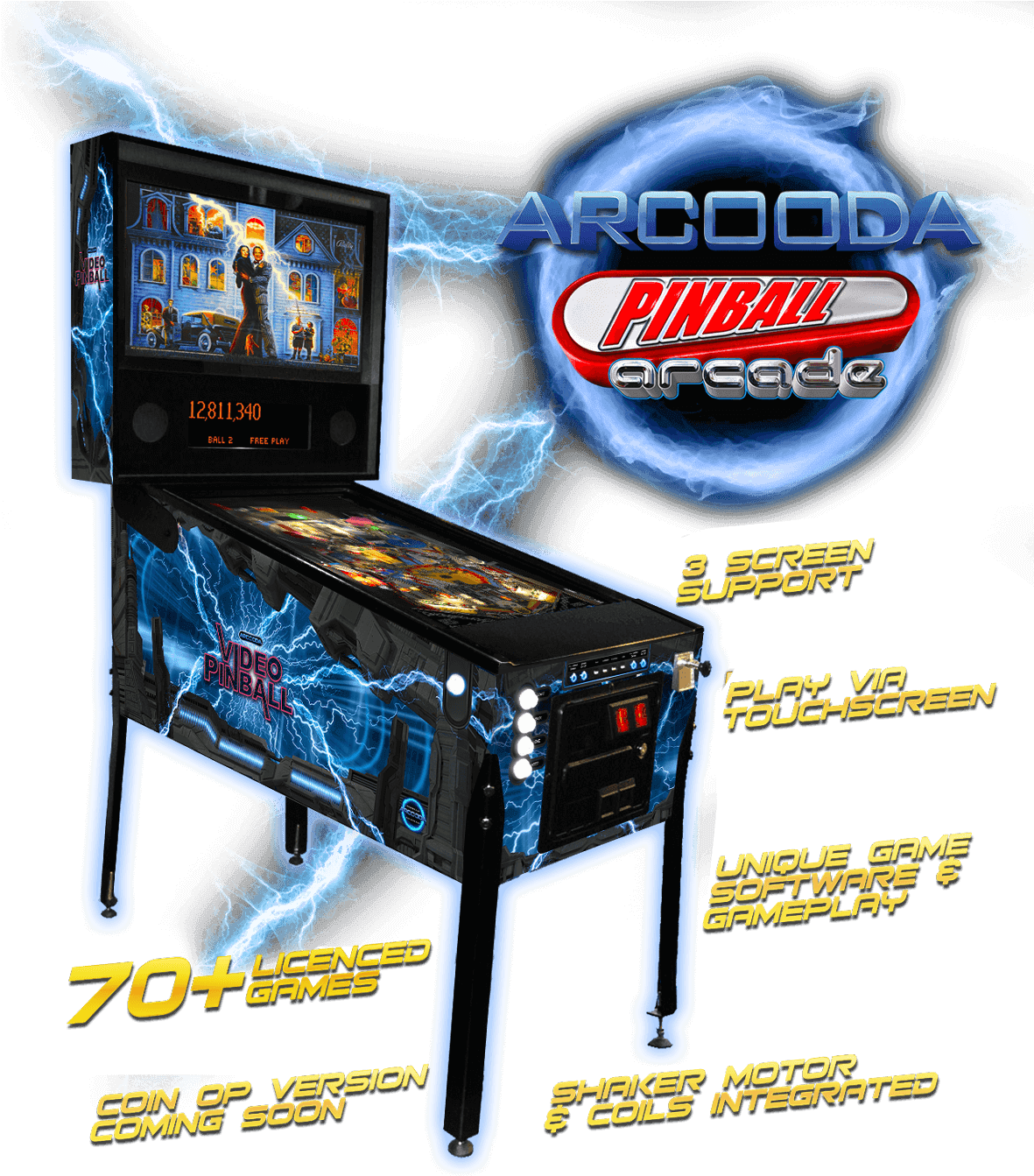 Arcooda Pinball Arcade Clipart - Large Size Png Image - PikPng