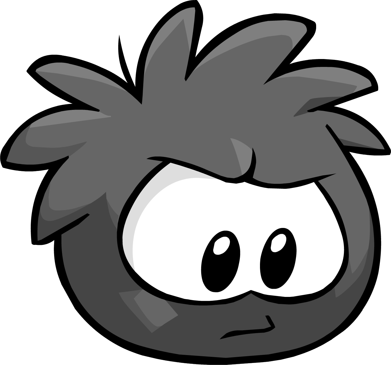 Puffles Club Penguin - Club Penguin Puffles Black Clipart - Large Size ...