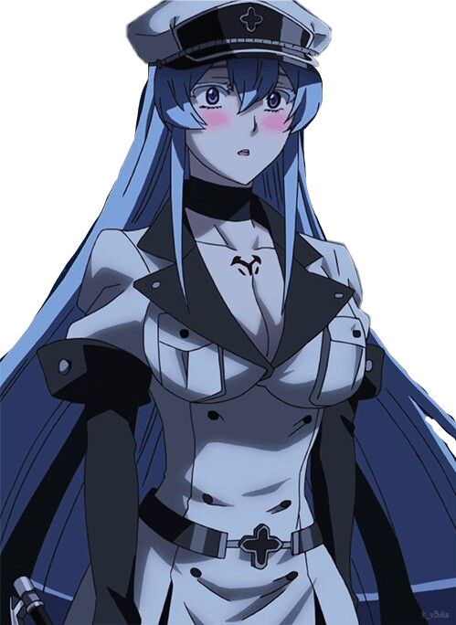 Esdeath Sticker - Akame Ga Kill Esdeath Mobile Clipart - Large Size Png ...