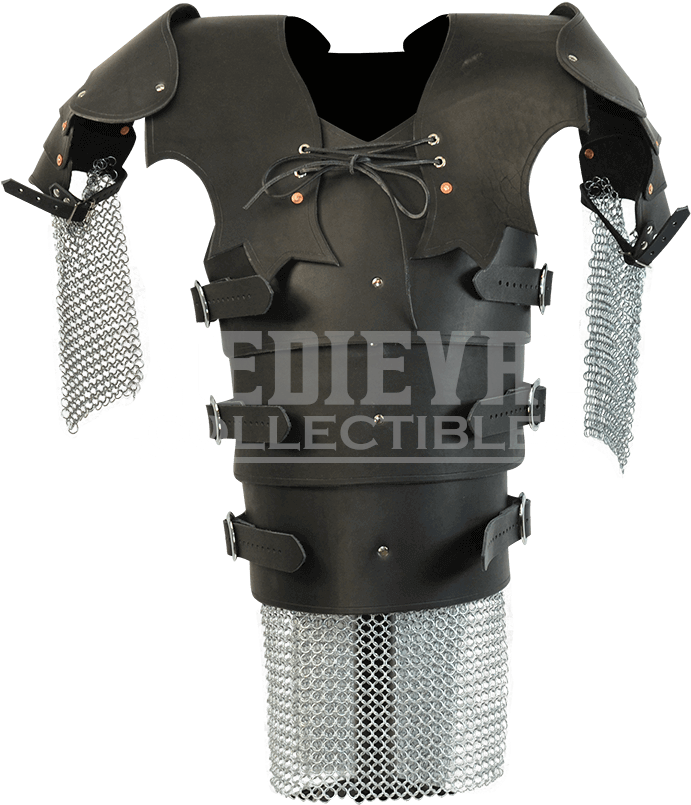 Leather Armour Cuirass - Leather Armor Over Chainmail Clipart - Large ...