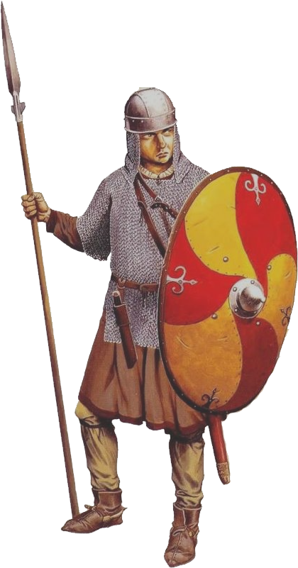 Armour Early 10 Point Chainmail - Carolingian Knight Clipart - Large ...