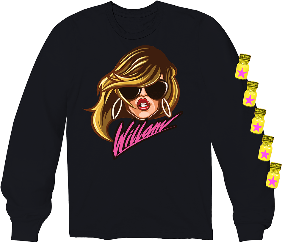 Willam "signature" Long Sleeve - Girl Clipart - Large Size Png Image ...