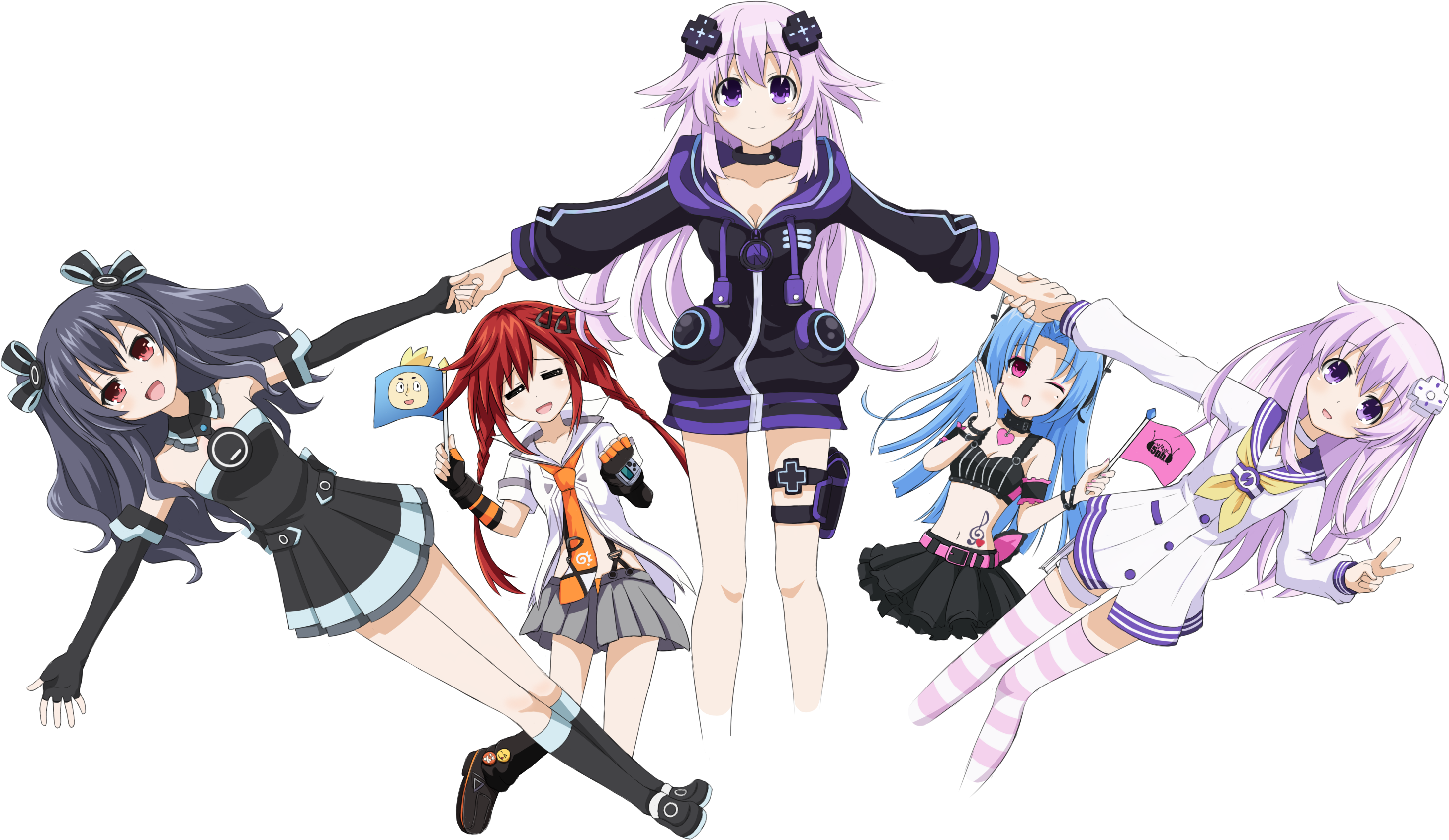Uranus Uzume X 5pb X Uni X Neptune X Nepgear - Hyperdimension Neptunia ...