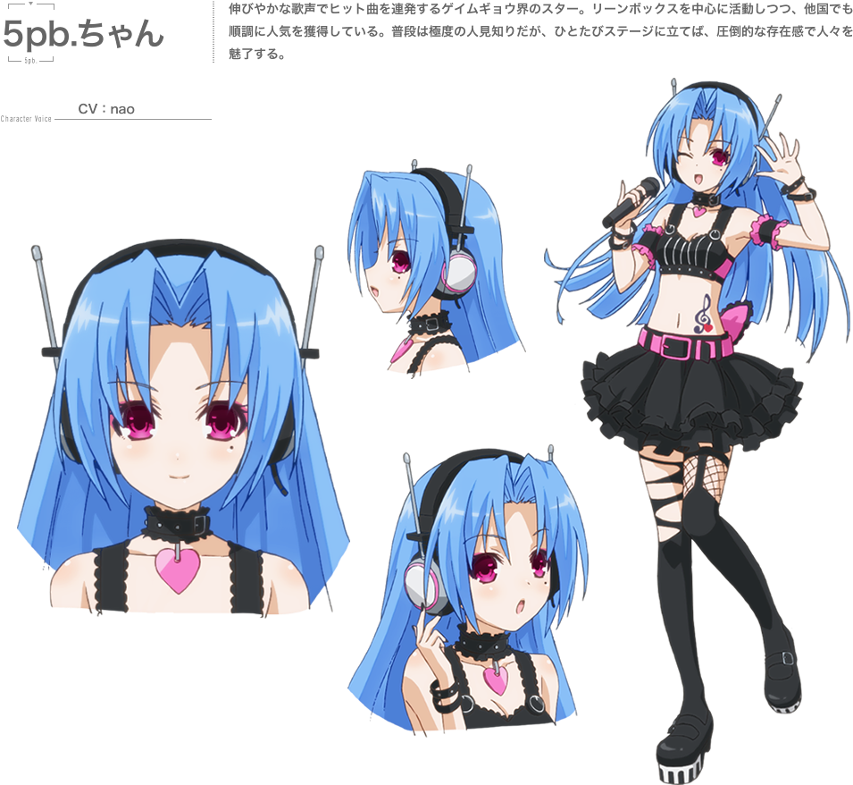 5pb's Anime Character Designs ” - Anime Character Sheet Clipart - Large ...